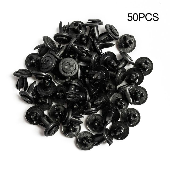 Fastener Push Pin Clips Push Pin Clip Black Accessories 6mm Hole Dia ...