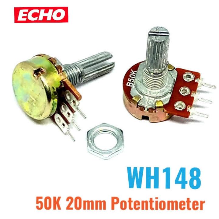1pcs B50K 50K Ohm WH148 3Pin Linear Singel Rotary Potentiometer Pot ...