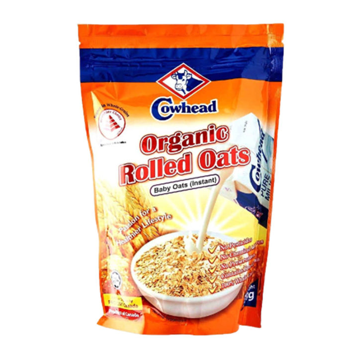 Cowhead BabyOats Instant Organic Rolled Oats - 500Gm | Daraz.com.bd