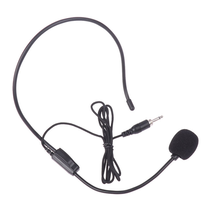Portable Screw Thread Head-mounted Headset Microphone Wired 3.5mm Plug ...