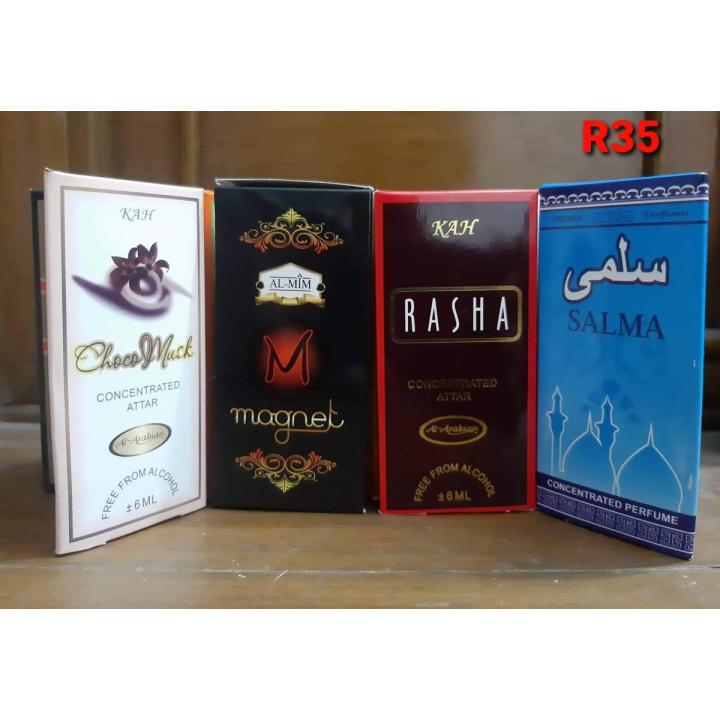 4 Pcs 4 Different Combo Attar Perfume For Mens Non Alcoholic 6Ml - Ator ...