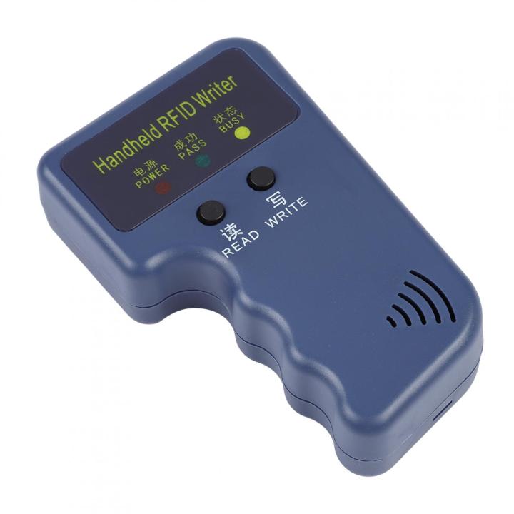 125KHz Handheld ID Card Reader Writer Copier Duplicator + 1 T5577 Card ...