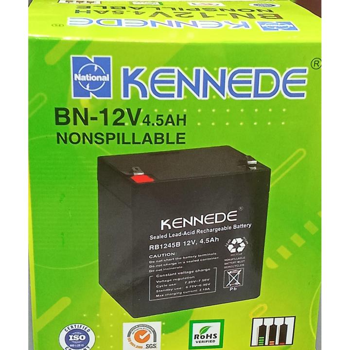 Kenede(National)-Sealed Lead- Acid Re-chargeable Battery RB-1245 B 12V ...