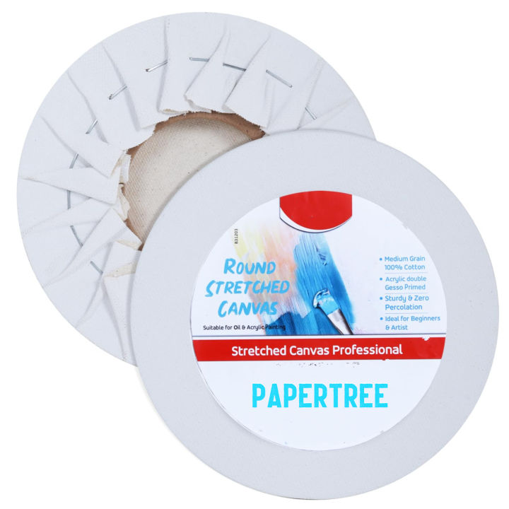 White Round Canvas 12x12 inch | Daraz.com.bd