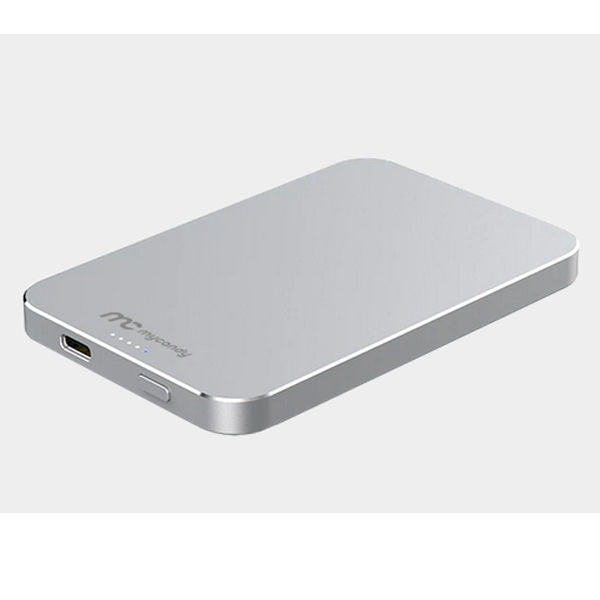 5000 mAh Super Slim Magnetic Wireless Power Bank Grey | Daraz.com.bd