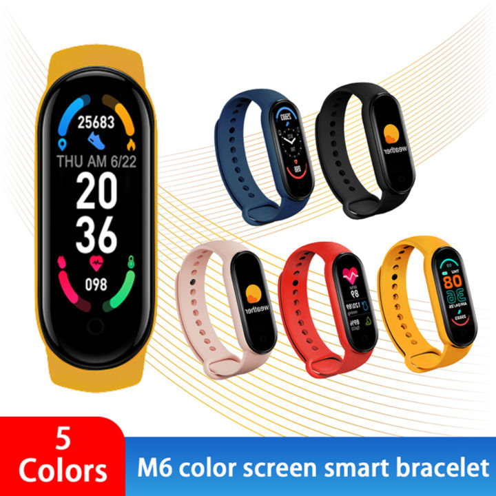 BBOOM【In stock】 M6 Smart Bracelet Watch Fitness Tracker Heart Rate ...