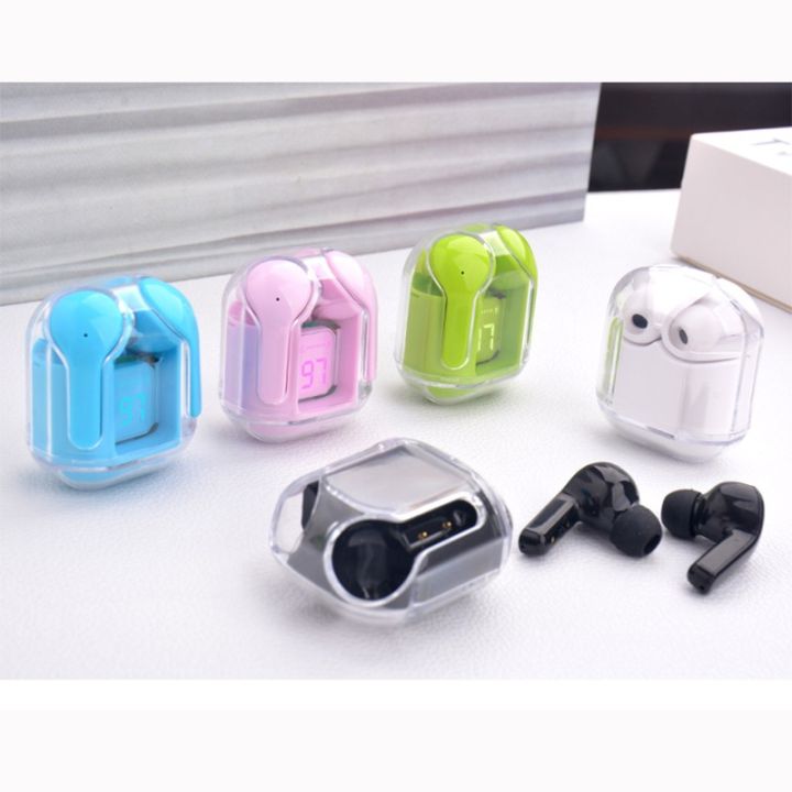 【FUPANG】TWS Wireless Bluetooth 5.3 Transparent Cover HIFI 3D Stereo ...