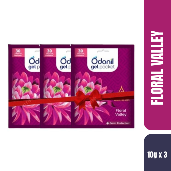 Odonil Gel Pocket Mix FLORAL VALLEY 10g (PACK OF 3) | Daraz.com.bd