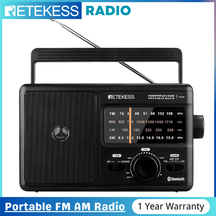 Retekess TR626 AM FM LW Shortwave Radio, World Band Radio Receiver ...