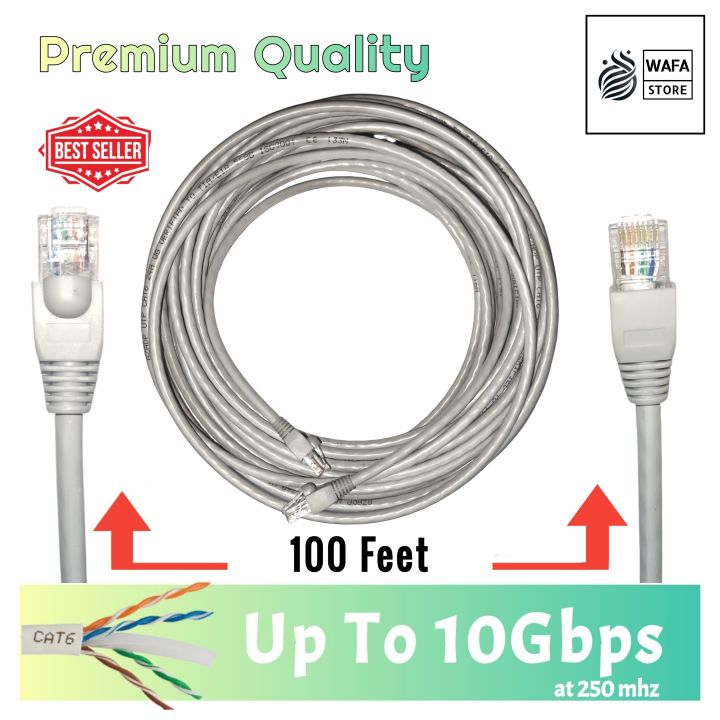 10 - Feet ADP Cat6 RJ45 Ethernet Indoor Cable – 1000Mbps Speed | 1, 2 ...