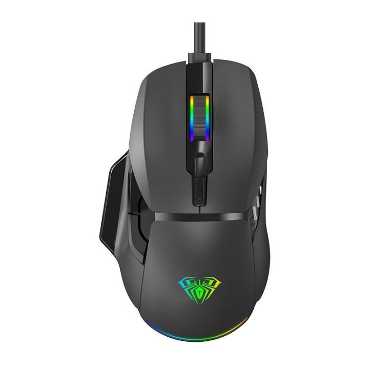 Aula F815 12800DPI Rainbow 7-Button Macro Optical Gaming Mouse | Daraz ...
