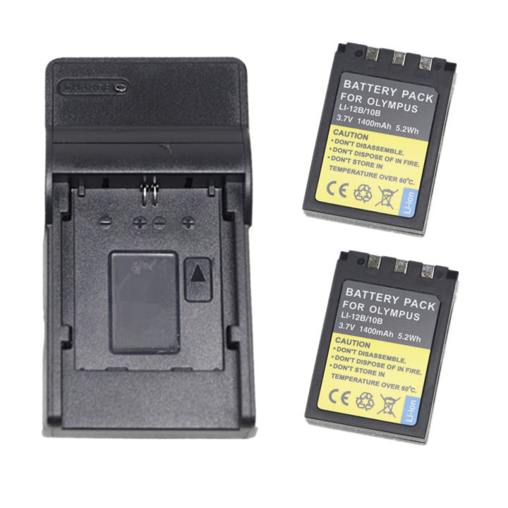 Li-10B Li-12B Camera Battery or USB Charger For Olympus MJU 10 15 20 25 ...