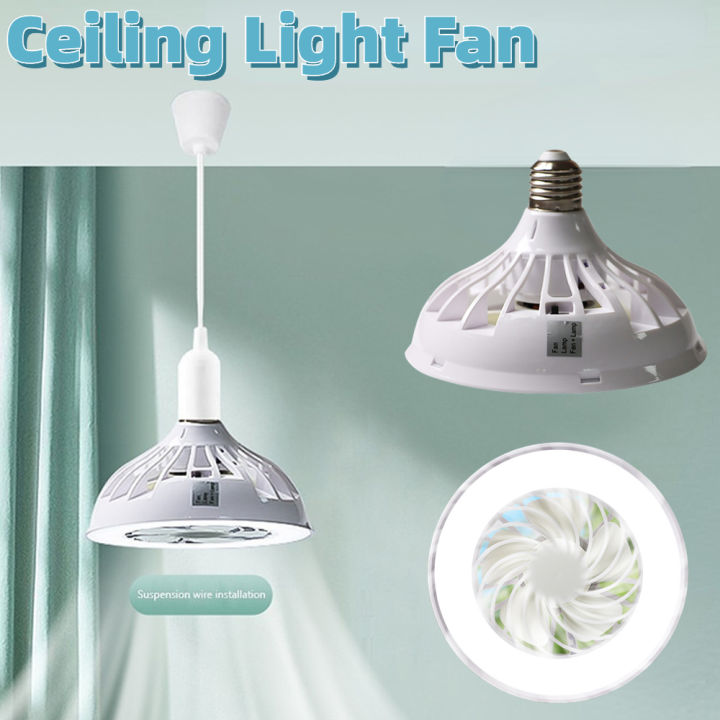 【Popular】 Fan Electric Fan with LE27 Ceiling Fan ED Light Living Room ...