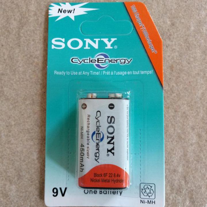 Dailytech 450mAh 9V Rechargeable Sony Battery -1pcs | Daraz.com.bd