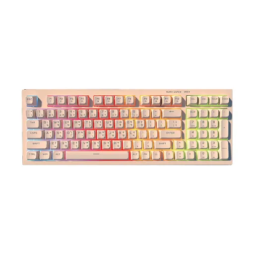 Pc Power Silent-98 Wired Sunset Gaming Keyboard with Bangla | Daraz.com.bd
