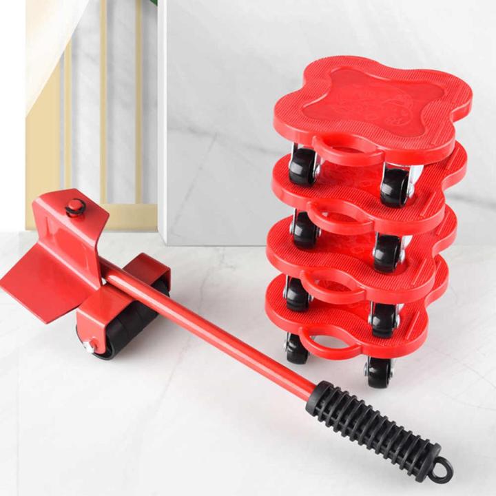 5PCS Furniture Transport Roller Set Removal Lifting Mobile Moving Tool ...