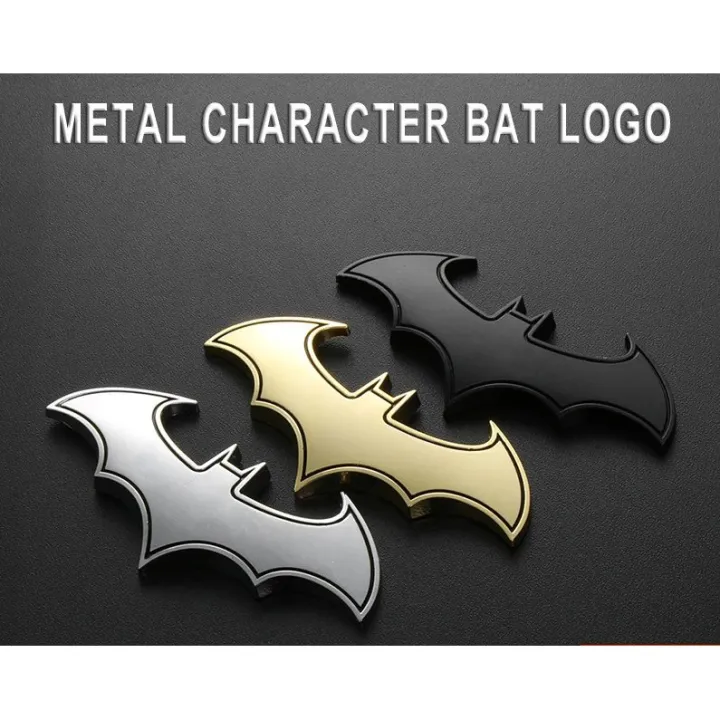 【Ready stock 3D Metal Bats Car stickers metal car logo badge badge Last ...