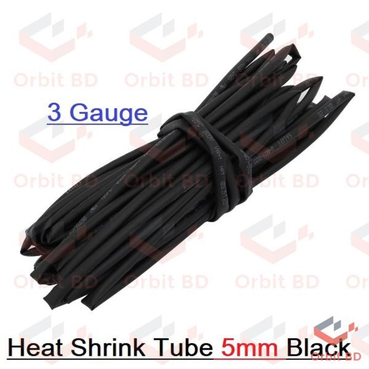 5mm Heat Shrink Tube 5mm Black Heatshrink 3 Gauge Tubing Shrinkable ...