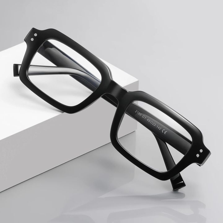 Computer Glasses Thick-rimmed Rectangle Optical Eyewear Frames | Daraz ...