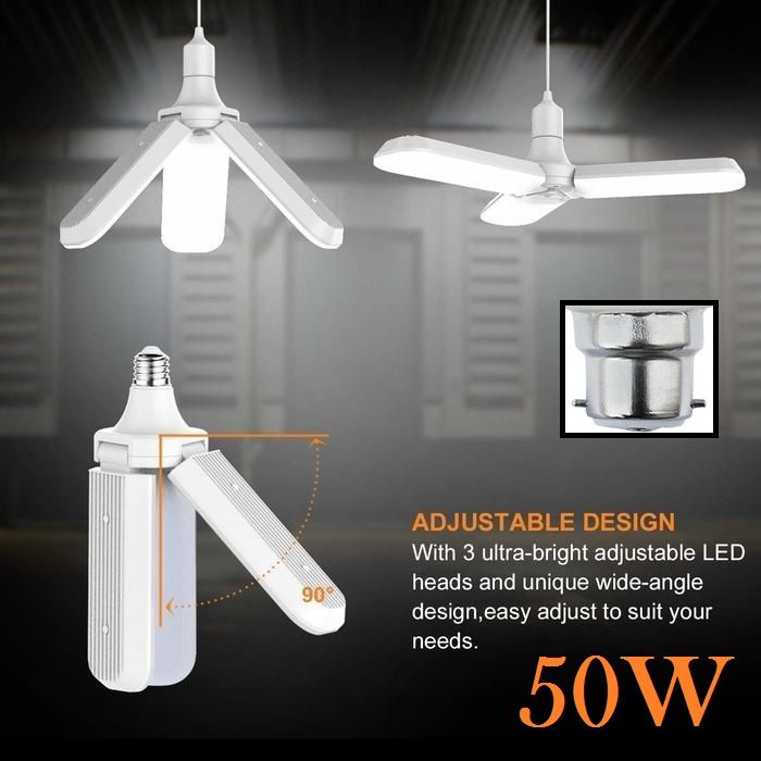 Foldable Fan Blade LED Light Bulb 45W PIN | Daraz.com.bd
