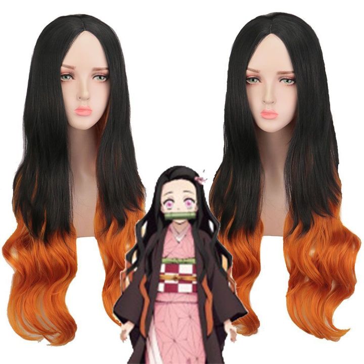 cosplay Kimetsu No Yaiba Stove Door Nezuko cos Wig My Wife Is Good ...