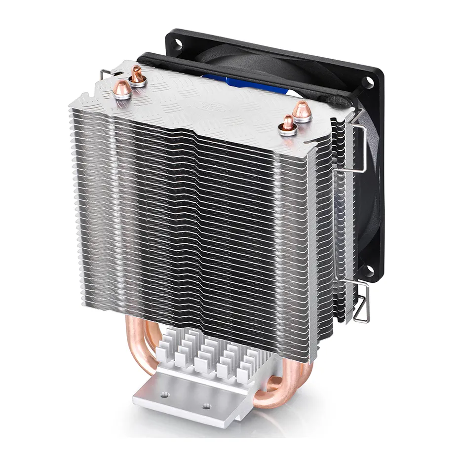 DEEPCOOL ICE EDGE MINI FS V2.0 2 Heatpipes CPU Cooler 80mm Fan Radiator ...