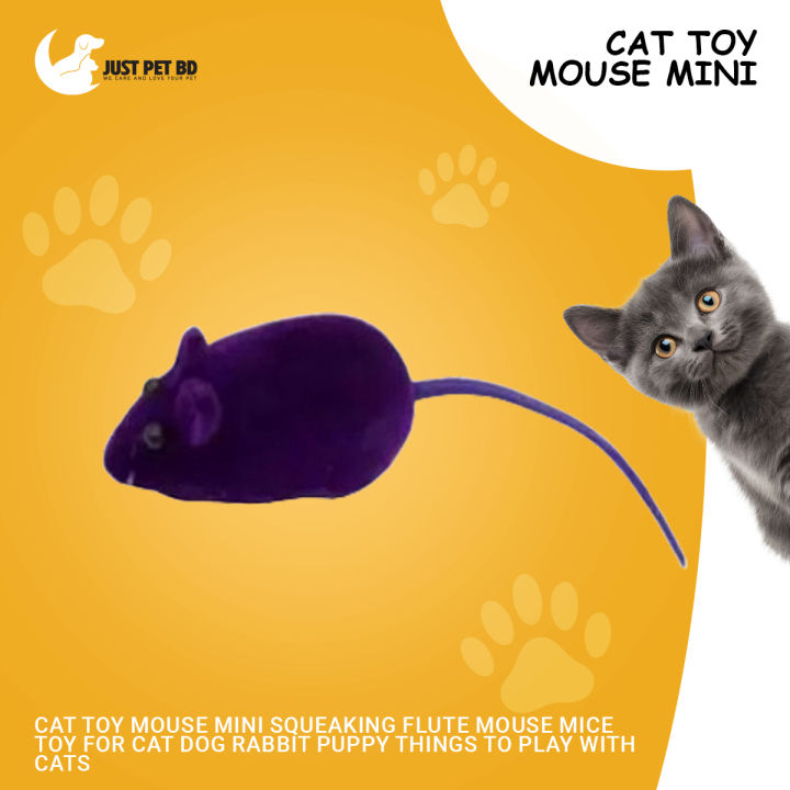 Cat toy mouse mini squeaking flute mouse mice toy for cat dog rabbit ...
