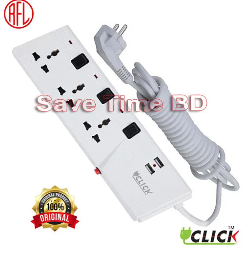 Multi Extension Click 2 pin 3Port 10Feet Cable 2 Usb Port 2Pin, Multi ...