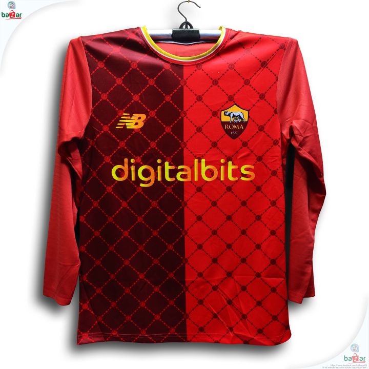 Roma Full Sleeve Football Jersey For Men - Roma Jersey 2024-2025 ...