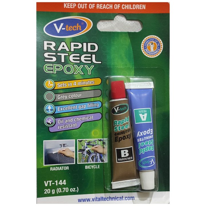 4 Minutes Rapid Steel Epoxy Adhesive 20G V-tech (VT-144) | Daraz.com.bd