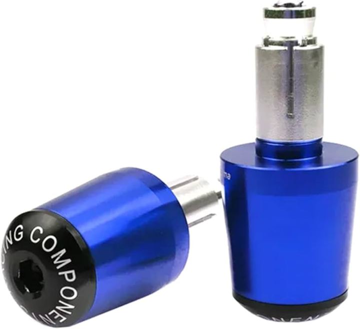 Motorcycle handlebar end cap CNC gutli Universal- Blue | Daraz.com.bd