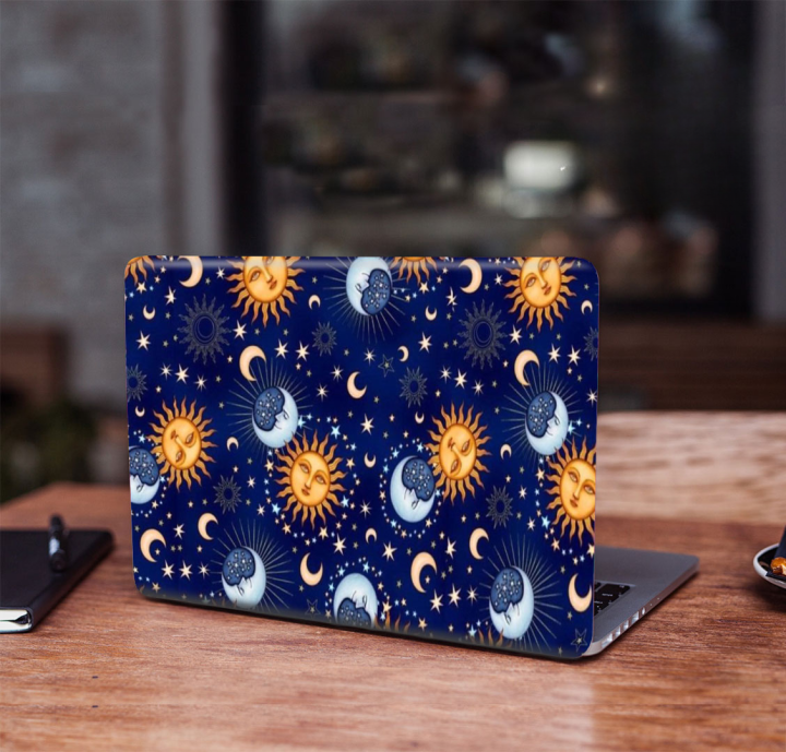 Sun Effect design Removeable Laptop Sticker for Back Side Laptop skin ...