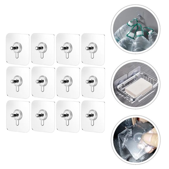 Wall Hooks 10pcs Nail Mounting Rack Screw Rod Seamless Screw Stickers ...