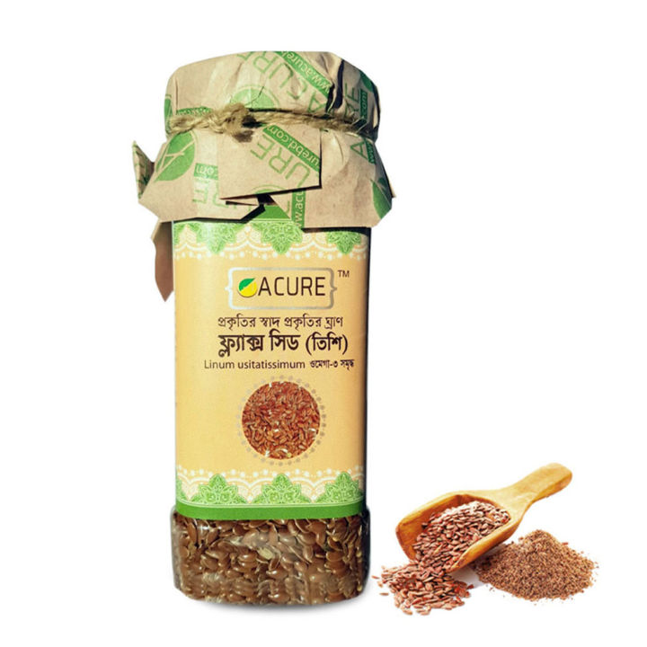 Acure Flax Seed - Acure Tishi Bij- 150gm | Daraz.com.bd