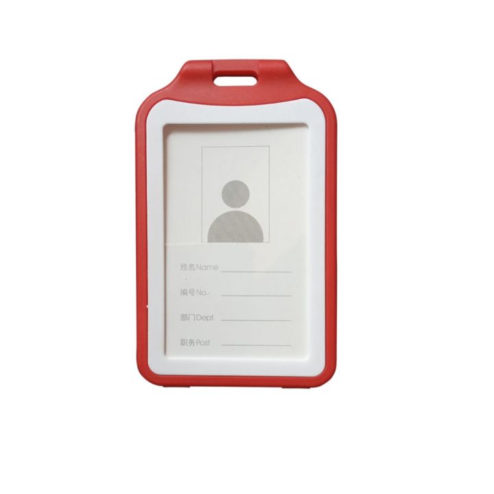 PP Double-Sided Vertical Light Red ID Card Holder | Daraz.com.bd