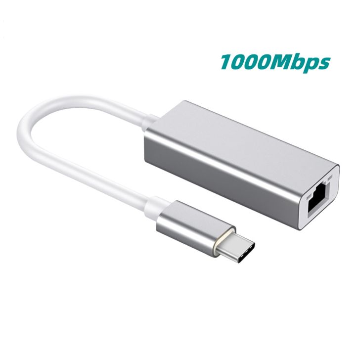 Nku USB Type-C 100M/1000M Megabits Ethernet Adapter Type C To RJ45 LAN ...
