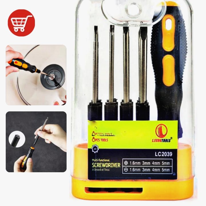 8-In-One Multi Size Screwdriver Set - Screw Driver Set | Daraz.com.bd