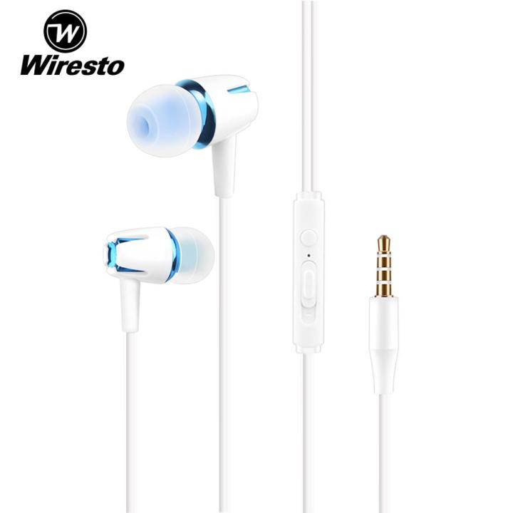 Wiresto In Ear Headphones Earphone Wired Earbuds Noise Canceling ...