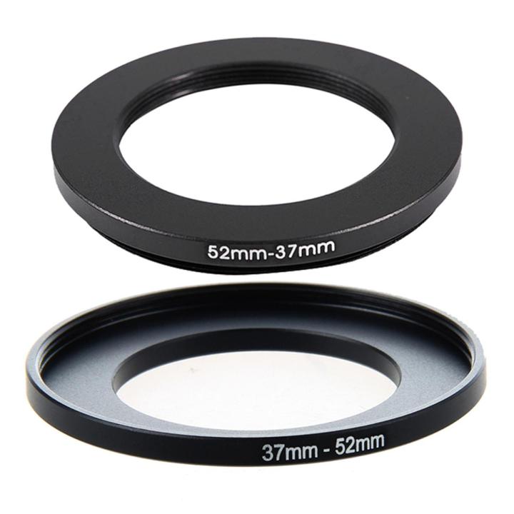 52mm-37mm 52mm to 37mm Black Step Down Ring Adapter for Camera & Camera ...