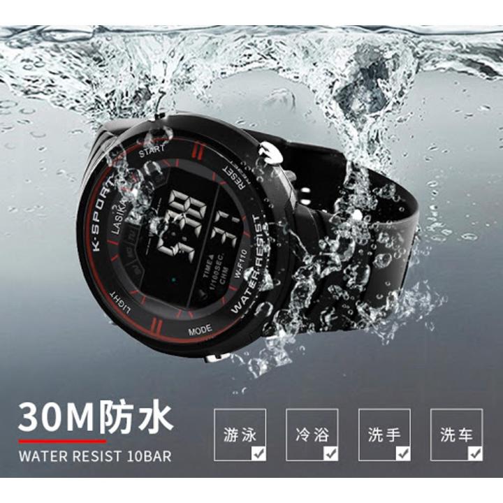 NEW LASIKA W-F110 Water Resistance/ Waterproof Silicon Digital Watch ...