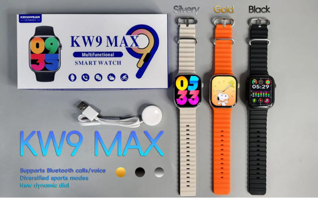 KW9 Max Smartwatch Series 9 Fitness Tracker 2.2 inch- Tozel Tech ...