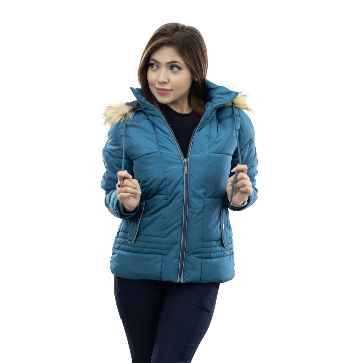 Premium Ladies Winter Jacket in Bangladesh Stylish Women s Outerwear Jacket with Sherpa Fur Hood Best Jacket for Girls Women Affordable Ladies Jacket Price in BD Daraz .bd