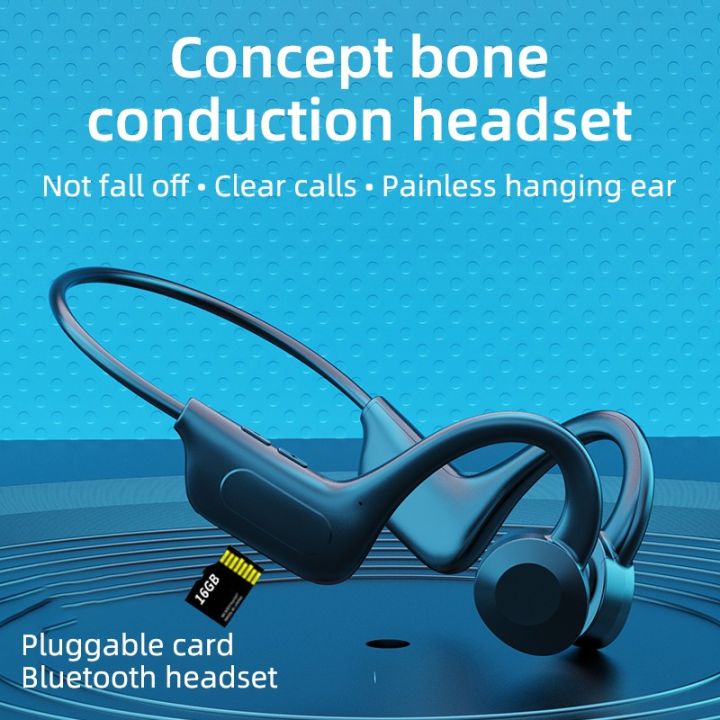 【FUPANG】Painless Wear Open Ear Bone Conduction Headphones Waterproof ...