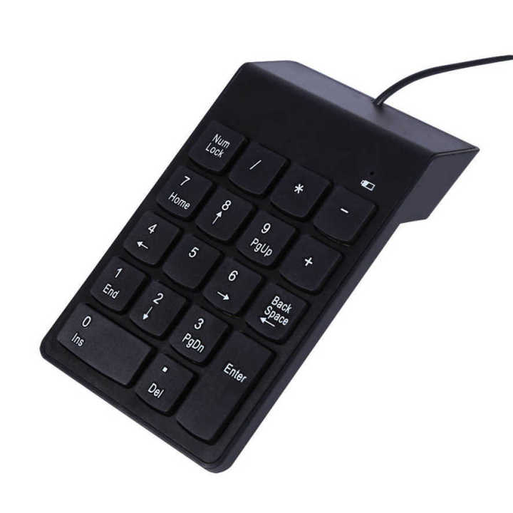 USB Numeric Keypad Mini Number Pad Numpad 18 Keys Keyboard for Laptop Desktop PC Pro | Daraz.com.bd