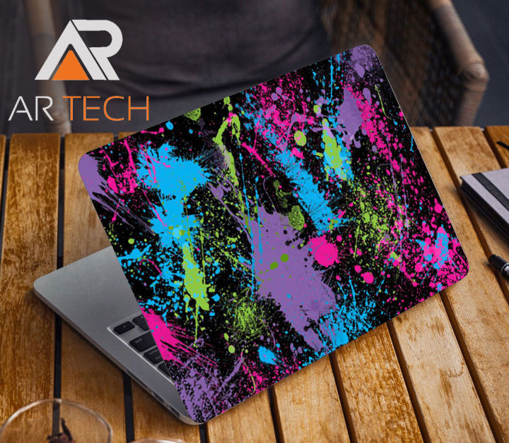 Rainbow Color Laptop Sticker Laptop Skin Sticker for laptop Back Side ...