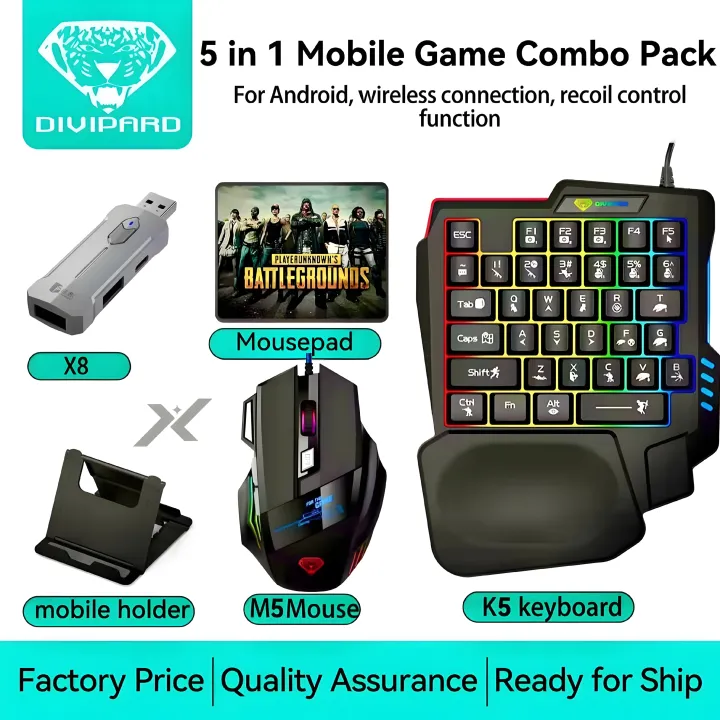 MK500 5 in 1 Mobile Gaming Combo Pack Price in Bangladesh Keyboard ...