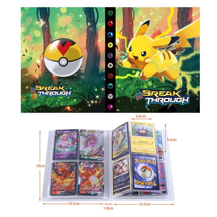 240Pcs Pokemon Card Binder Album Livre Pokémon Charizard Map Collectors ...