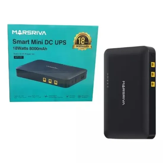 MARSRIVA KP1 EC 18W 8000mah Smart Mini DC UPS For Onu And Router 5v 9v ...