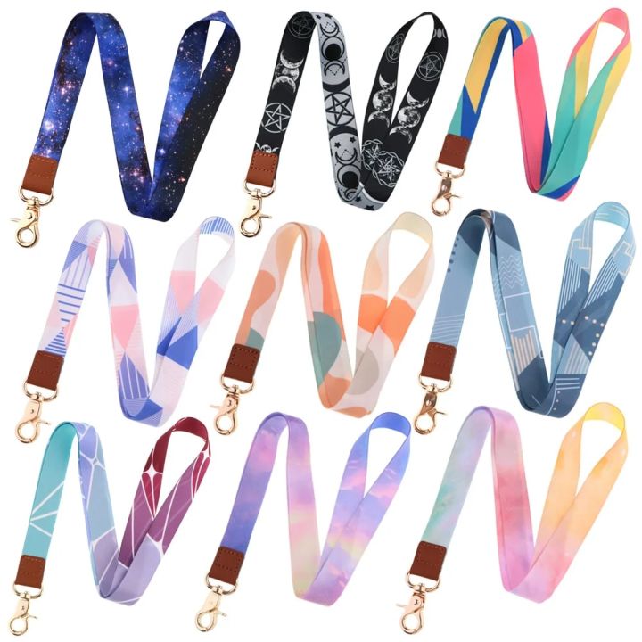 LX1112 Minimalist Phone Straps Lanyard Starry Sky Moon Stars Neck ...