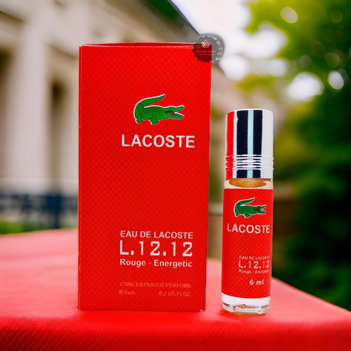 Lacoste L.12.12 Rouge Energetic Attar by Al Farhan Concentrated Perfume ...